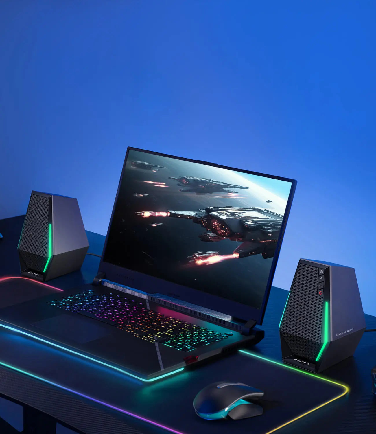 HECATE Gaming Speakers | PC Gaming Soundbar | RGB Dynamic